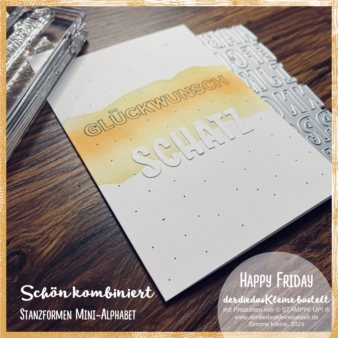 Happy Friday Clean & Simple - derdiedasKleine bastelt